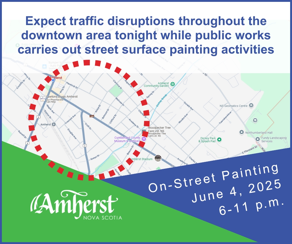 Traffic Disruptions Downtown Tonight - June 4, 2025 - Town of Amherst
